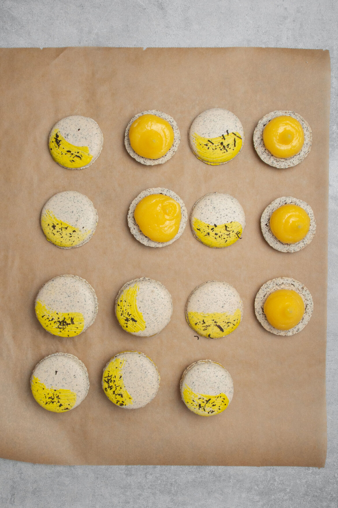 Earl Grey Macaron With Lemon Curd Filling | Spatula Desserts