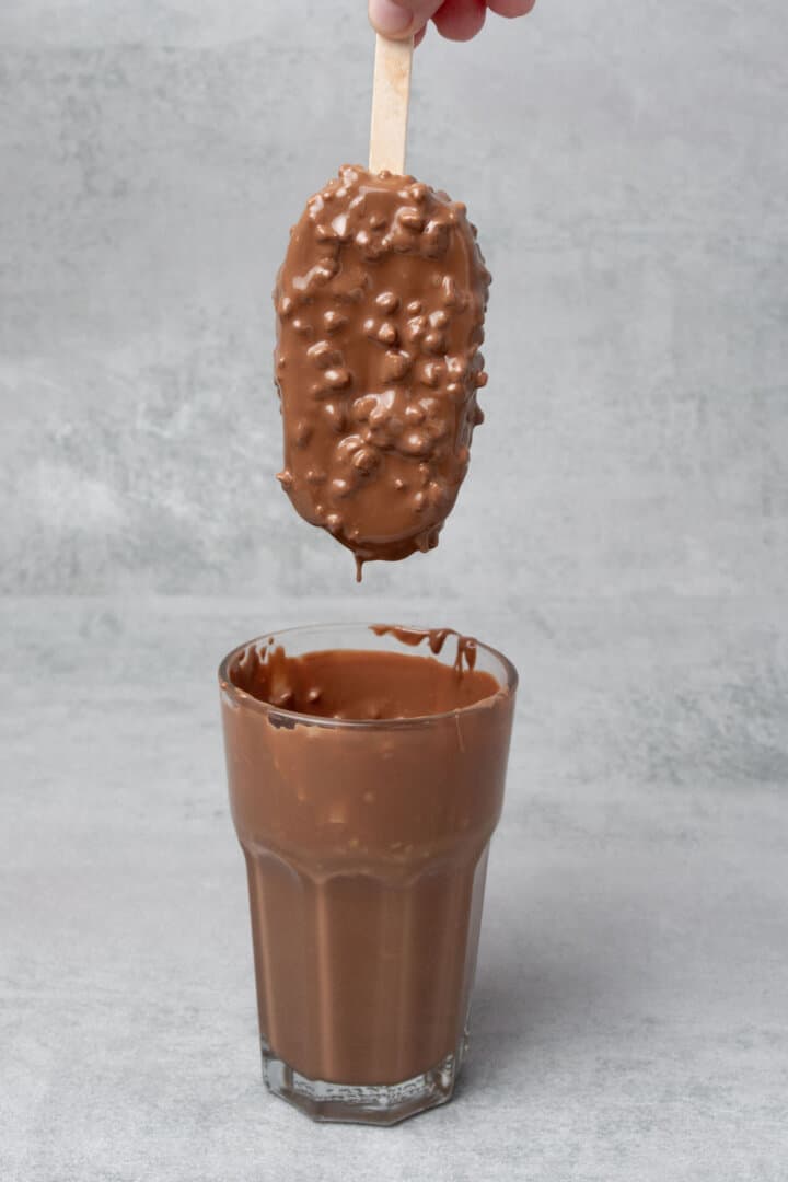 Chocolate Ice cream bar (without machine) - Spatula Desserts