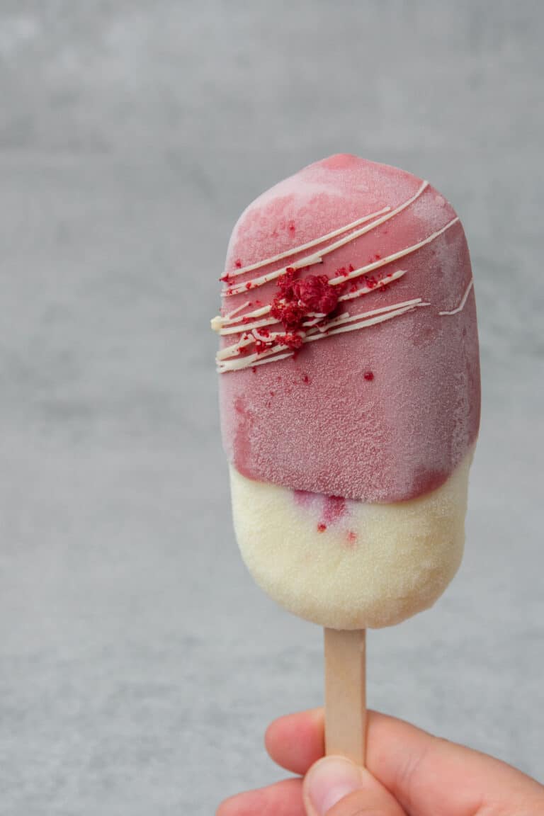 Raspberry Ruby Ice cream bar - Spatula Desserts