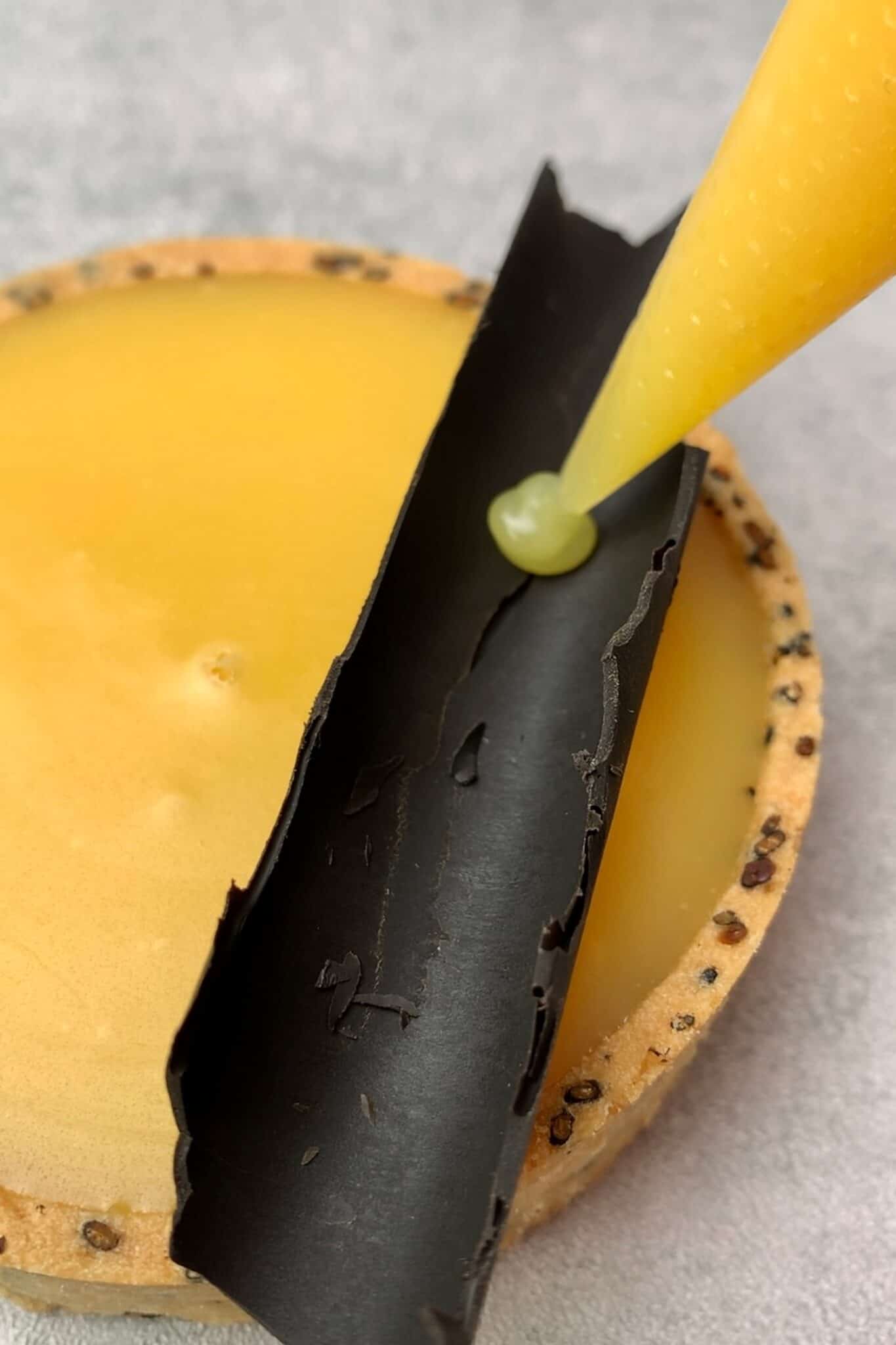Black Sesame Tart With Yuzu Curd | Spatula Desserts