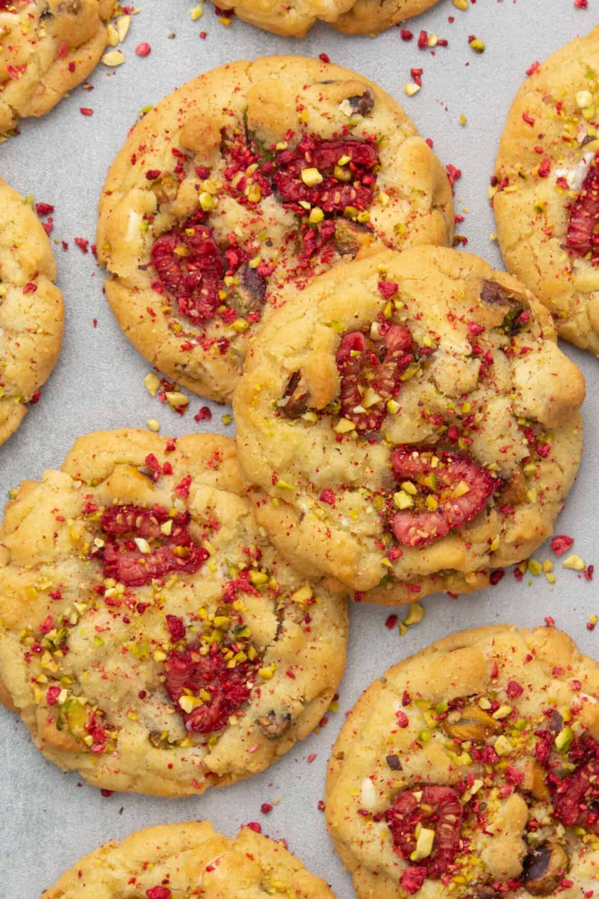 Raspberry Pistachio Cookies Recipe Recipe | Spatula Desserts