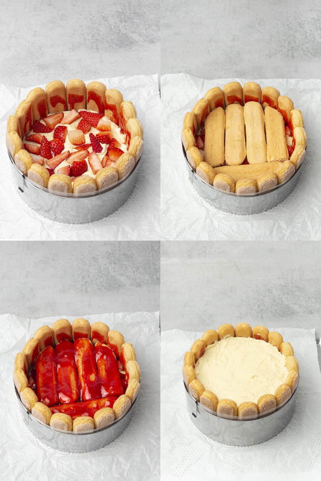 Strawberry Charlotte cake (VIDEO) - Spatula Desserts