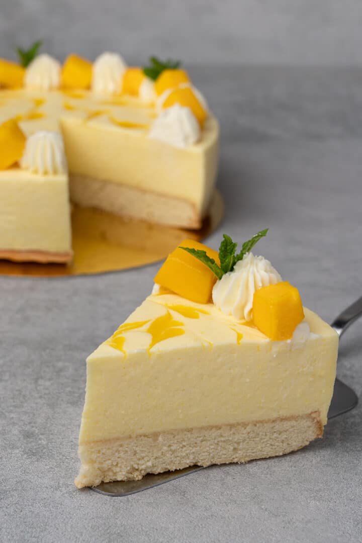 Mango Mousse Cake (VIDEO) - Spatula Desserts