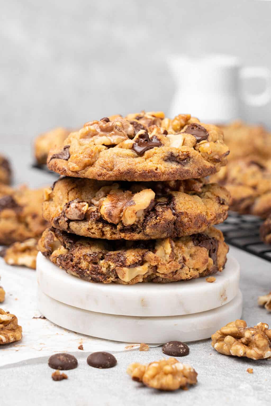 Chocolate Chip Walnut Cookies (VIDEO) - Spatula Desserts