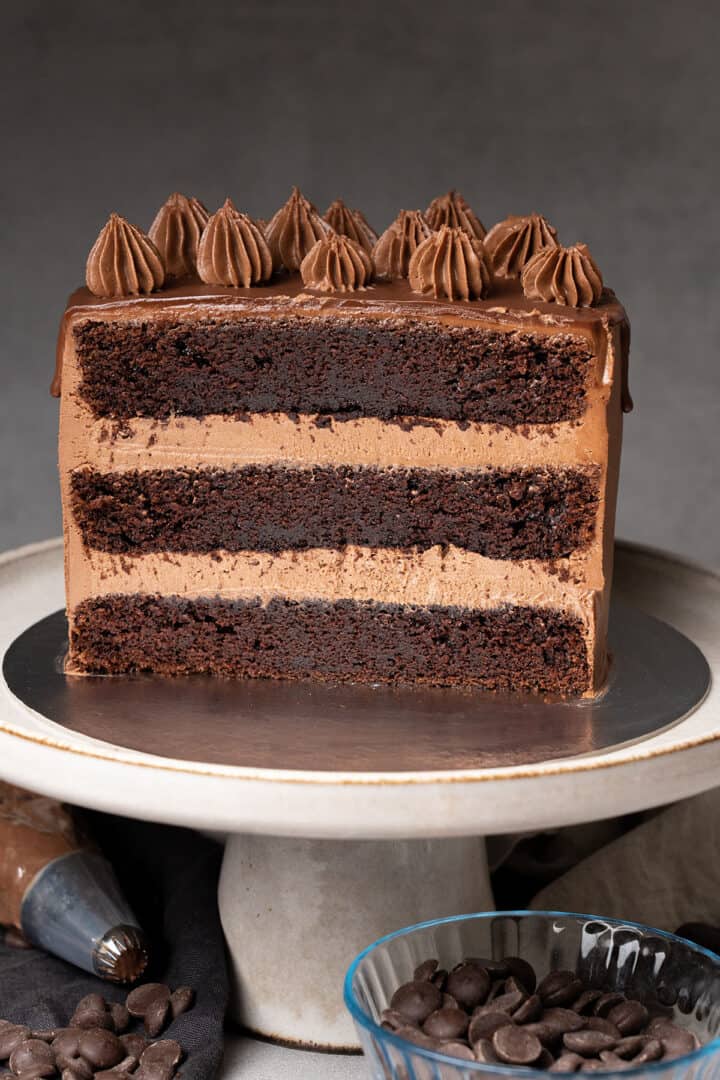 Triple Chocolate Cake (VIDEO) - Spatula Desserts