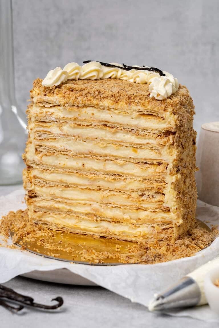 Napoleon Cake (VIDEO) - Spatula Desserts