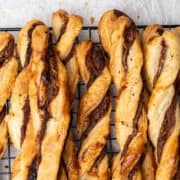 Nutella Puff Pastry Twists (VIDEO) - Spatula Desserts