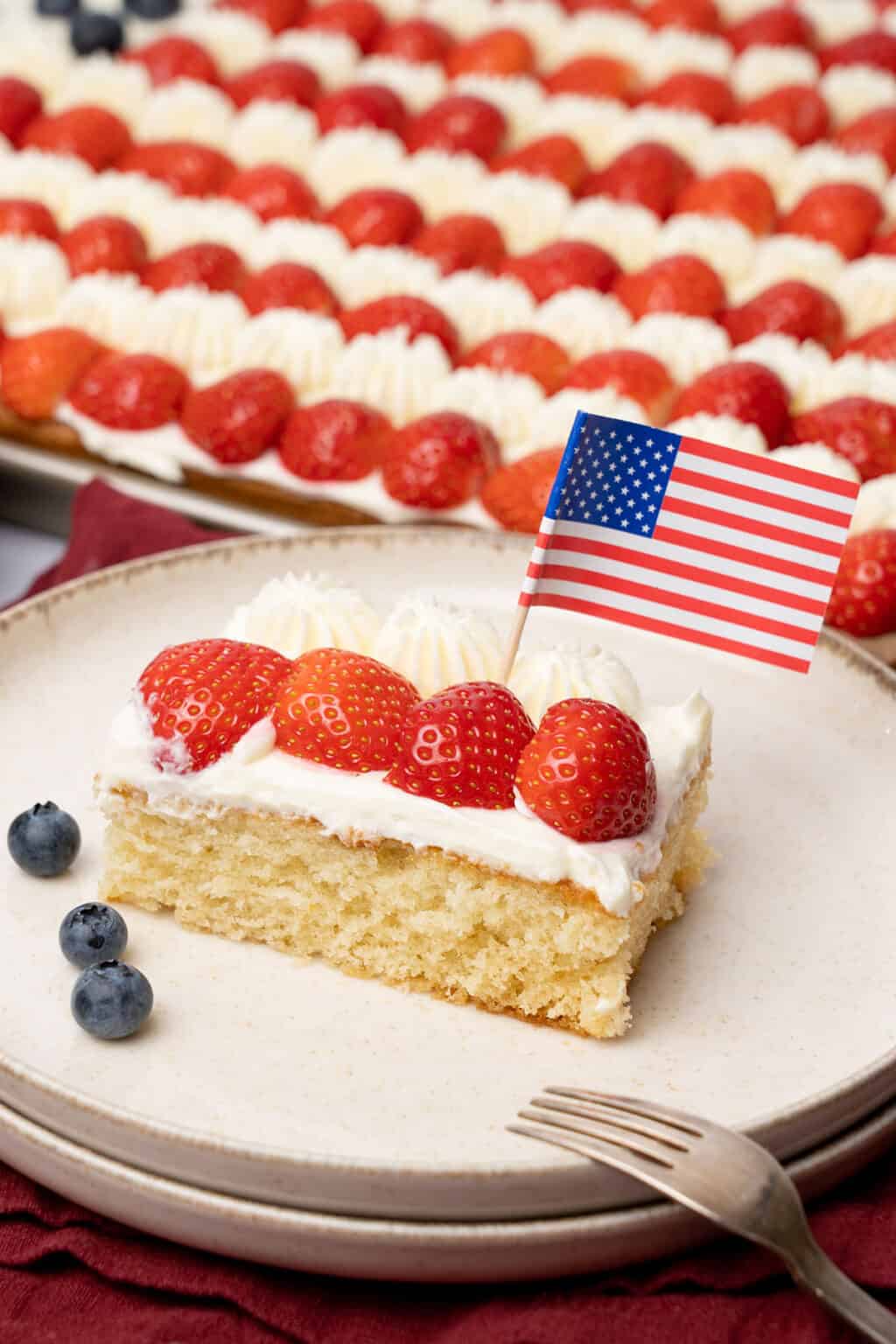 American Flag Cake - Spatula Desserts