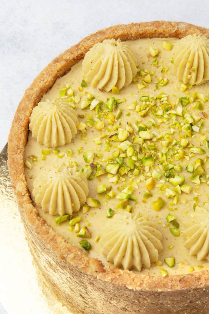 The BEST Pistachio cheesecake - Spatula Desserts