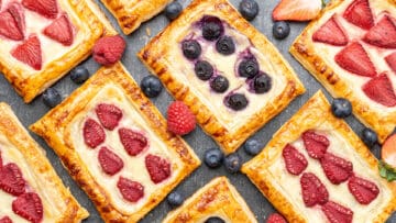 Cream Cheese Puff Pastry Danish - Spatula Desserts