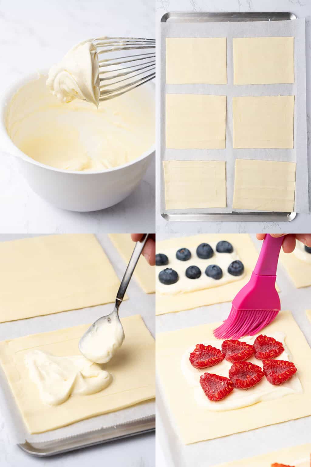 Cream Cheese Puff Pastry Danish - Spatula Desserts