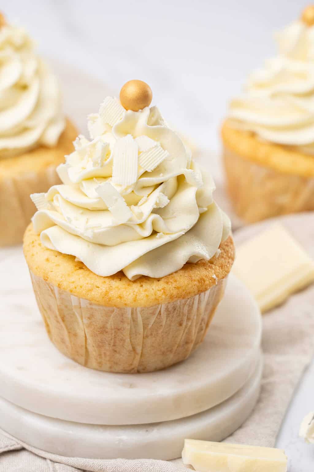 White Chocolate Cupcakes - Spatula Desserts