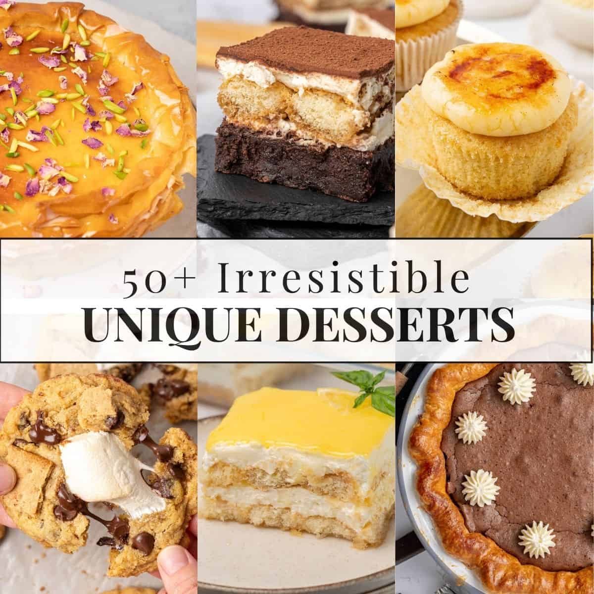 50+ Best Unique Desserts From Baklava Cheesecake to Tiramisu Brownies ...