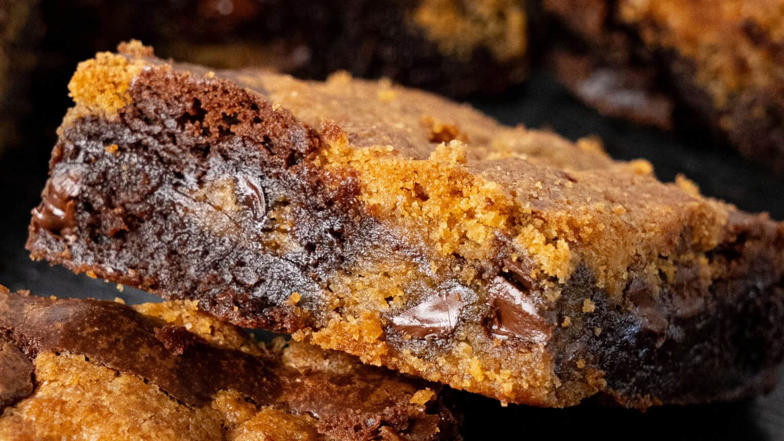 Brookies (Brownie + Chocolate Chip Cookie bar) - Spatula Desserts