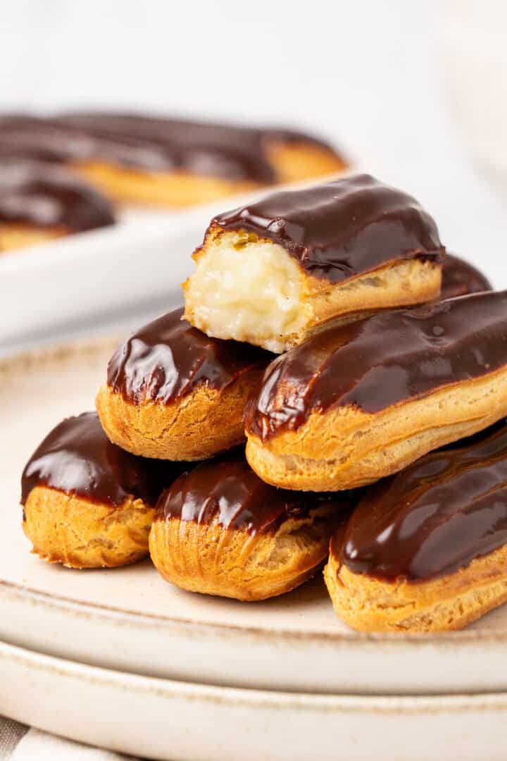 Perfect Classic Chocolate Eclair Recipe (FOOLPROOF) - Spatula Desserts
