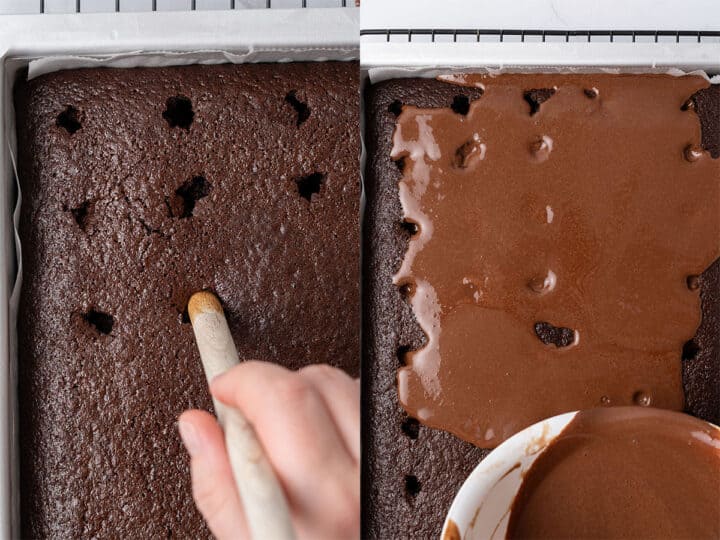 Chocolate Poke Cake - Spatula Desserts